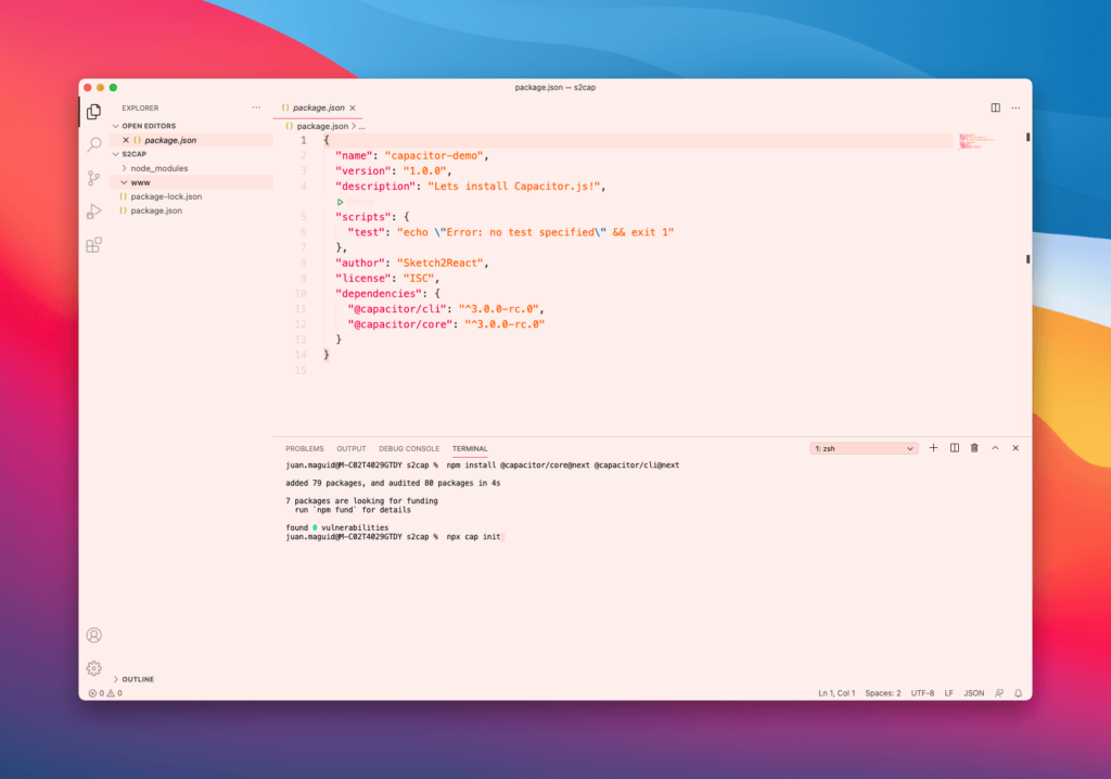 Tutorial: From Sketch to Xcode — Using Capacitor.js | Sketch2React Blog