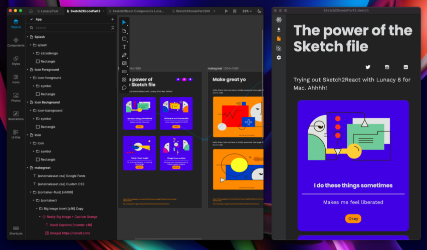 Using Lunacy 8 with Sketch2React | Sketch2React Blog