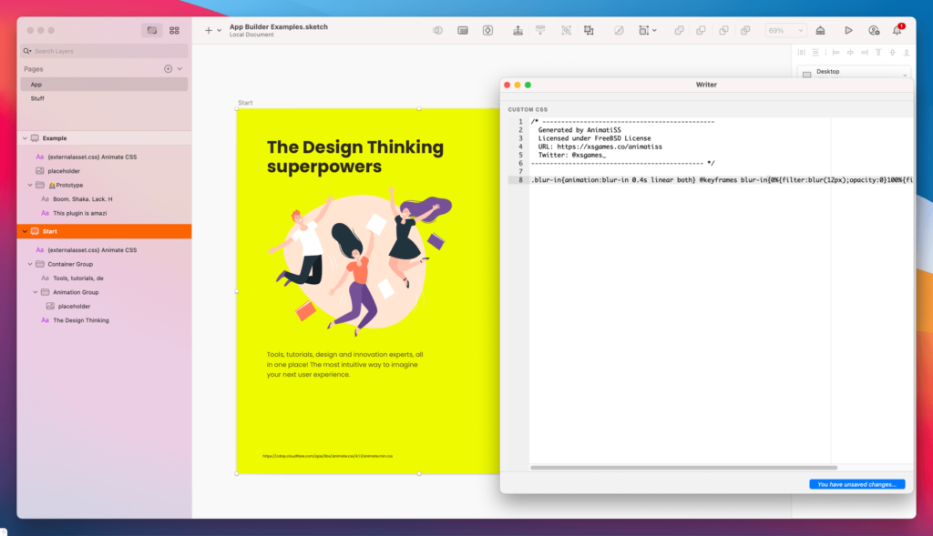How to add CSS animations with CSS Writer | Sketch2React Blog